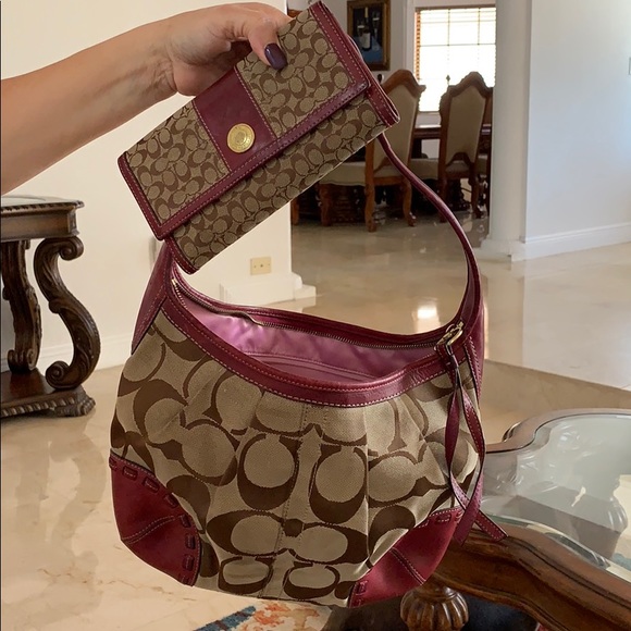 Coach | Bags | Coach Purse With Matching Wallet And Check Book | Poshmark